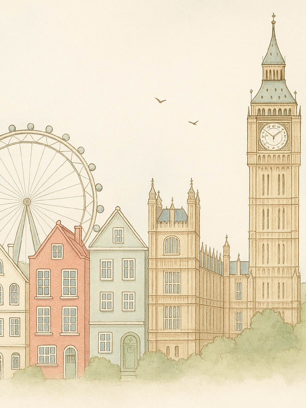 Londres a color Papel Mural | Verco – Verco